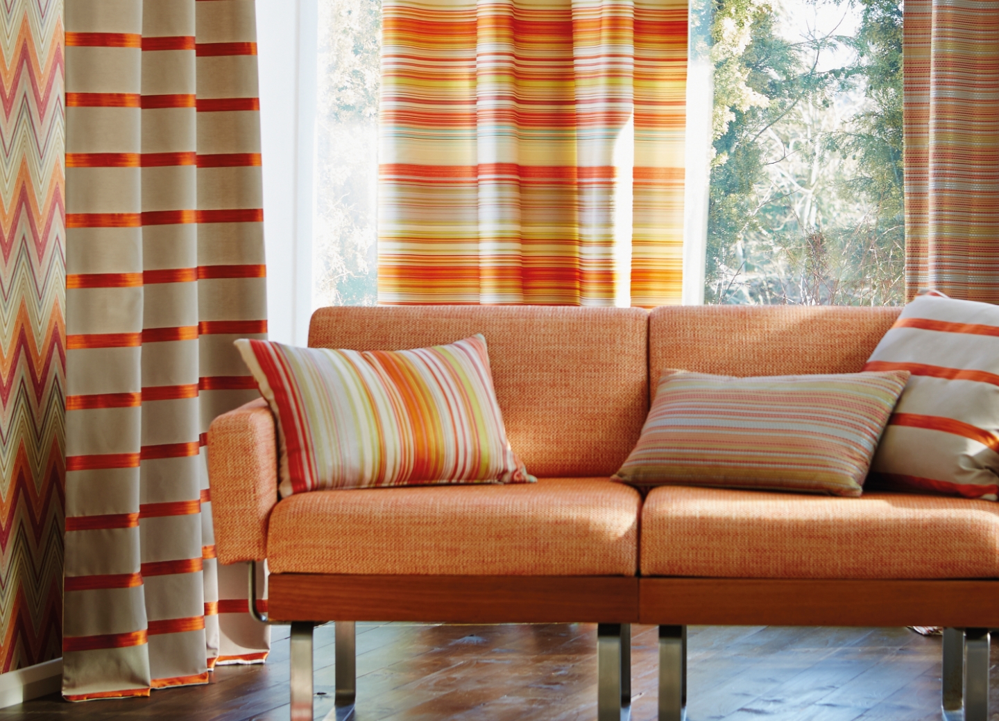 Red & Orange Fabric | Terracotta Fabric | Scion Living