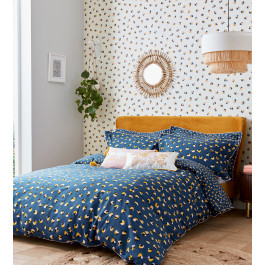 Leopard Dots Bedding Set in Denim & Milkshake| Scion Living