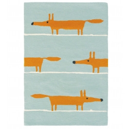 Mr Fox Rugs in Aqua | Scion Living