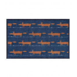 Running Mr Fox Large Door Mat in Navy| Scion Living