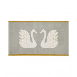 Swim Swam Swan Bath Mat in Pebble| Scion Living
