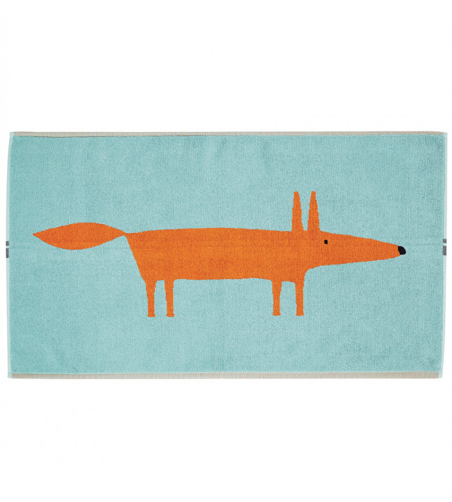 Mr Fox Bath Mat Homeware in Aqua | Scion Living