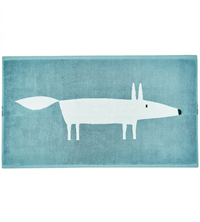 Mr Fox Bath Mat Homeware in Marine | Scion Living