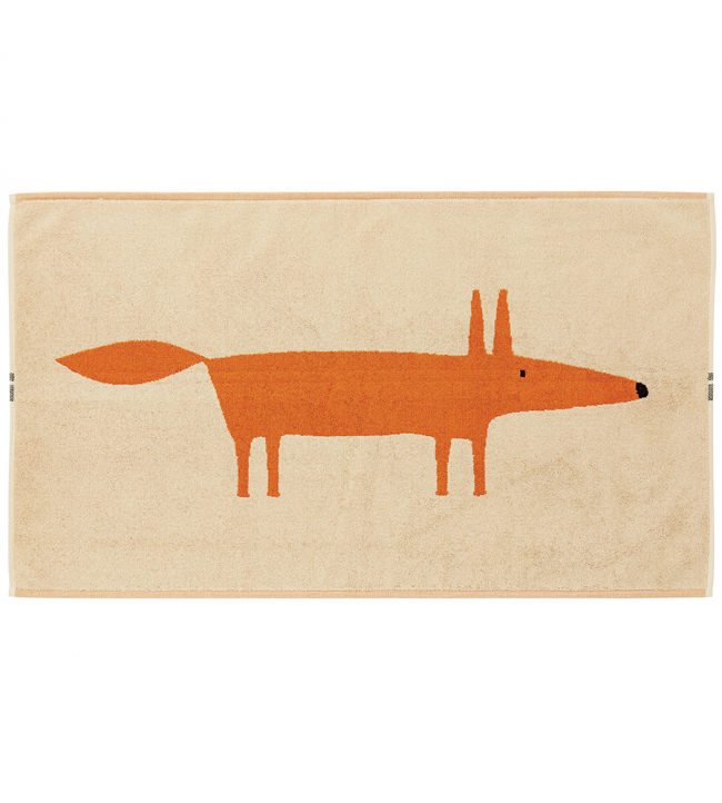 Mr Fox Bath Mat Homeware in Tangerine | Scion Living