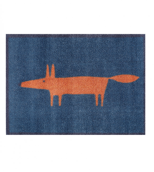 Mr Fox Door Mat Homeware in Navy | Scion Living