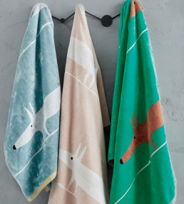 Mr Fox Towel Homeware in Blush | Scion Living