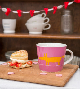 Mr Fox Mug Homeware in Pink/Orange | Scion Living