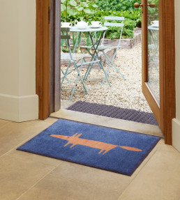 Mr Fox Door Mat Homeware in Navy | Scion Living